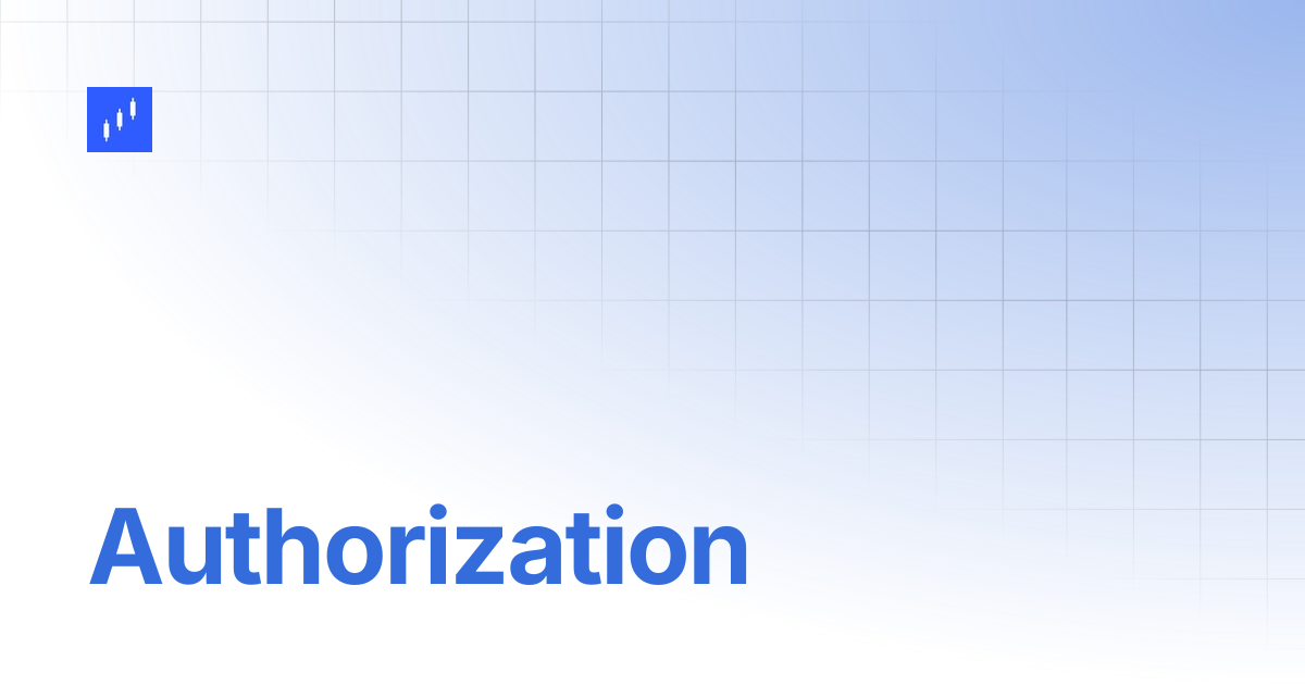 Authorization | polyscalping Docs